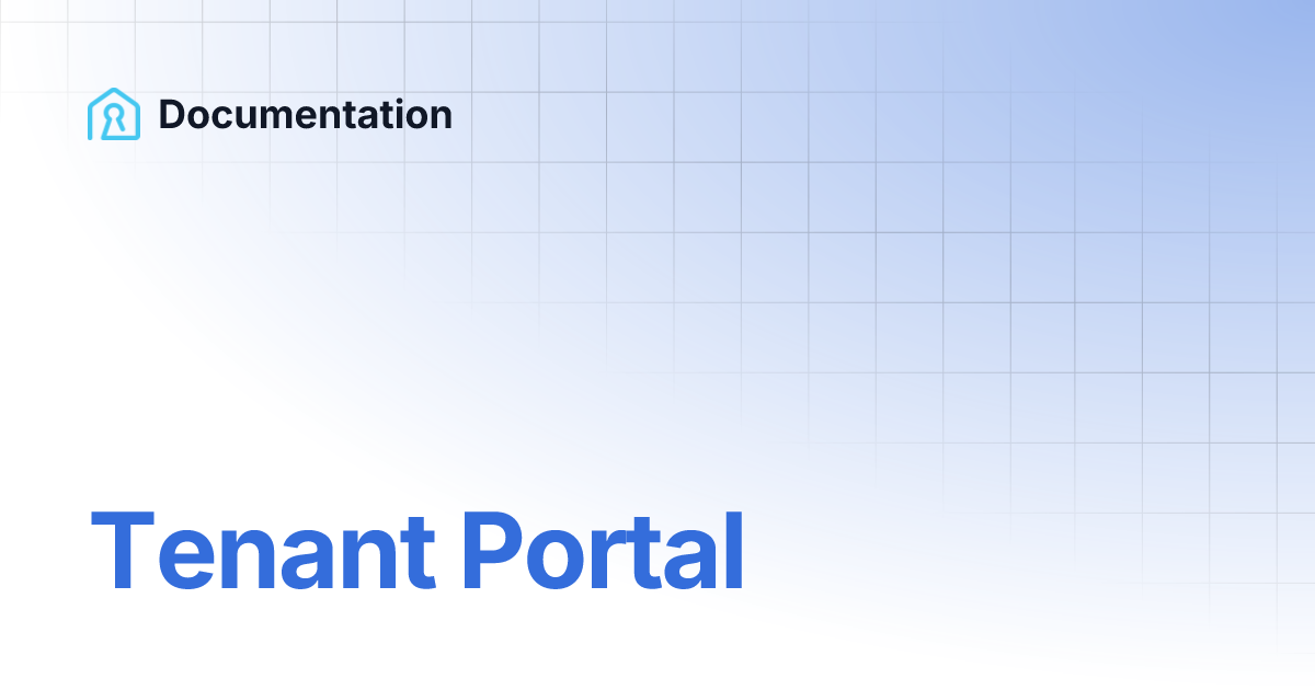 Tenant Portal | Documentation